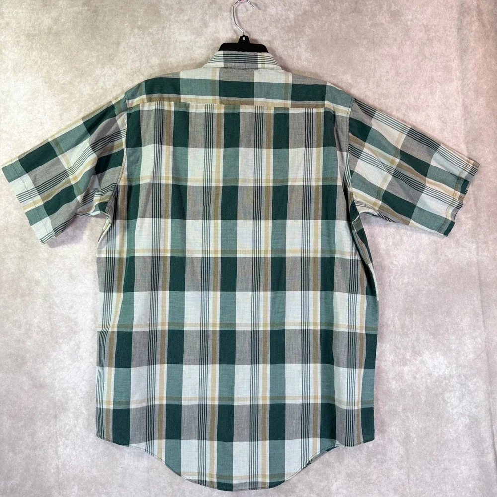 Untied | Shirts | Untied Button Down Shirt Men Xlt Green Plaid Short ...
